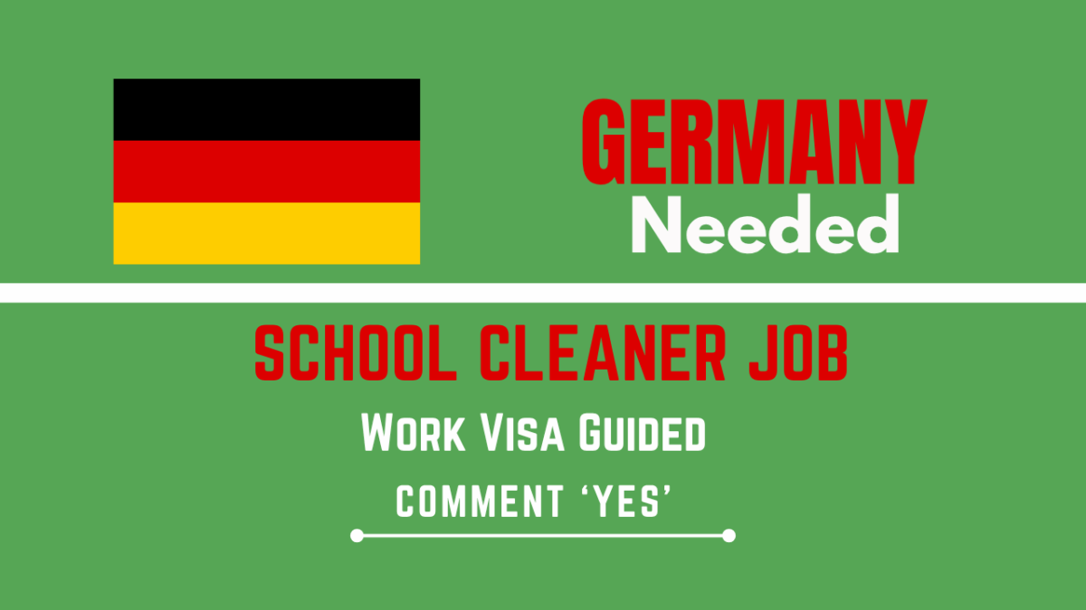 School Cleaner job in Germany with Work Visa Guide